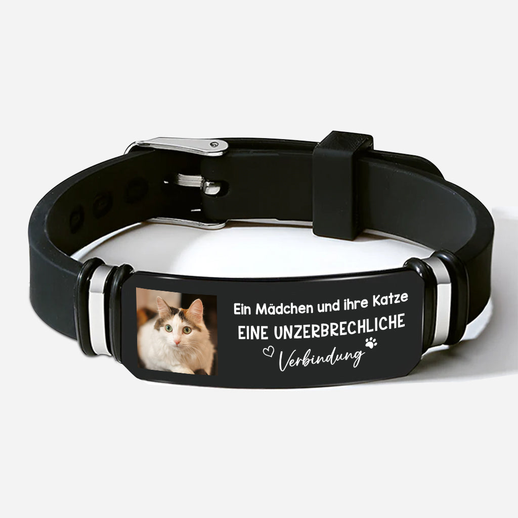Ein Mädchen und ihre Katzen - Armband Katze Personalisiert mit Foto ...