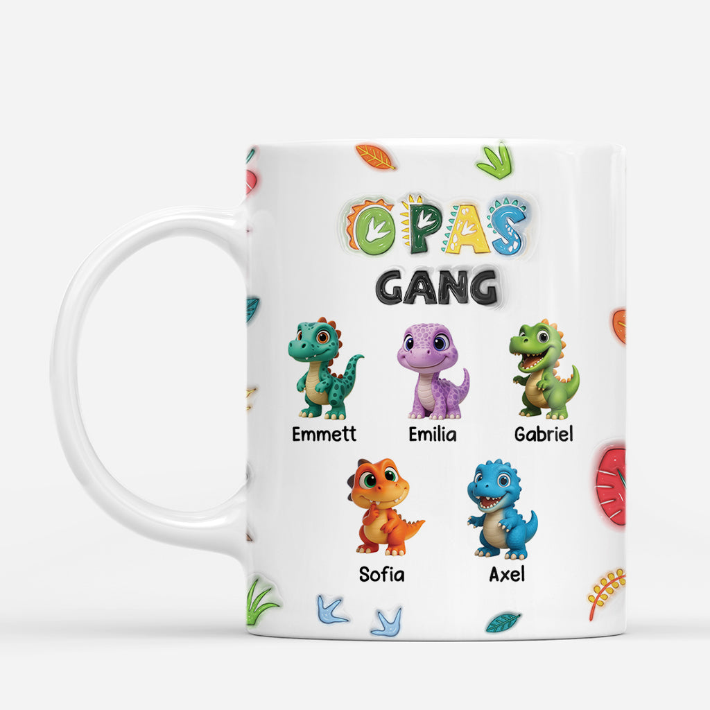 [3D-Druck-Effekt] Opas Lieblings Dinos - Opa & Oma Tasse Personalisier ...